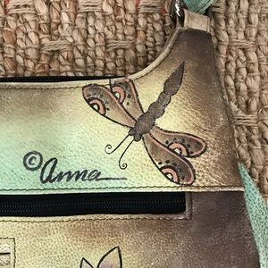 Anuschka | Bags | Anna By Anuschka Leather Purse Floral Butterfly ...
